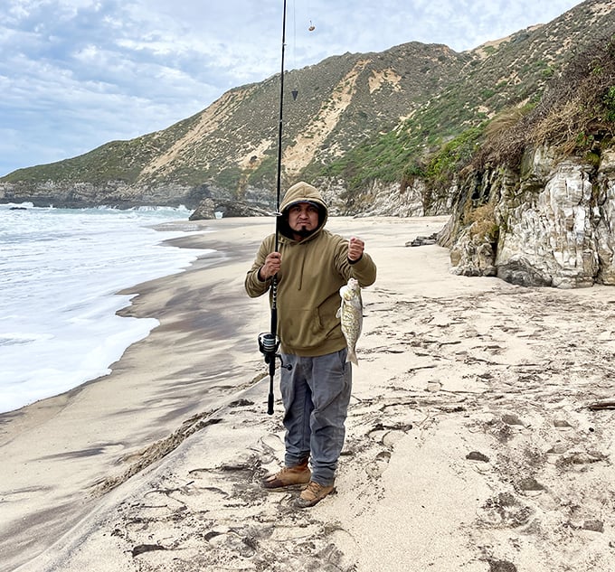 The ultimate reward for beach adventurers—Point Sal's waters offer fishing opportunities that would make Ernest Hemingway put down his typewriter and grab a rod.