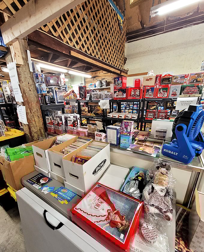 Inside, treasures stack floor to ceiling. This isn't shopping—it's archaeology, where each shelf might hold the artifact you've been seeking.