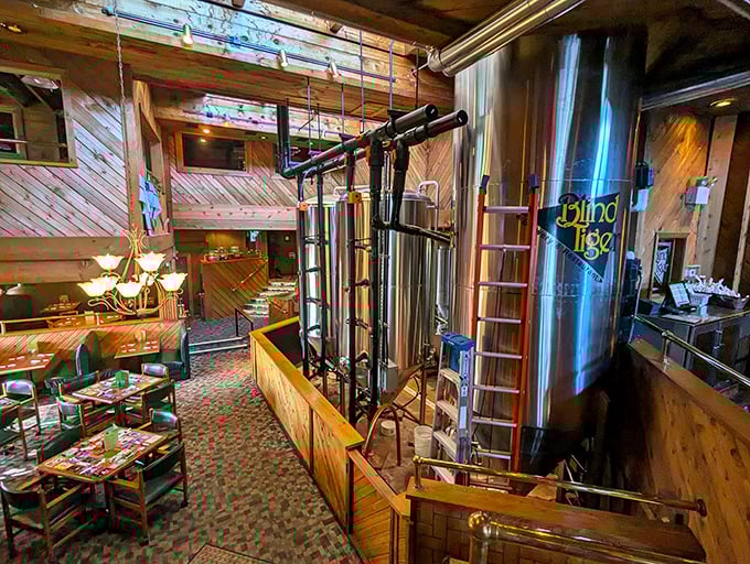 A brewpub designed for both serious beer enthusiasts and casual diners. The multi-level space invites exploration and promises something for everyone.