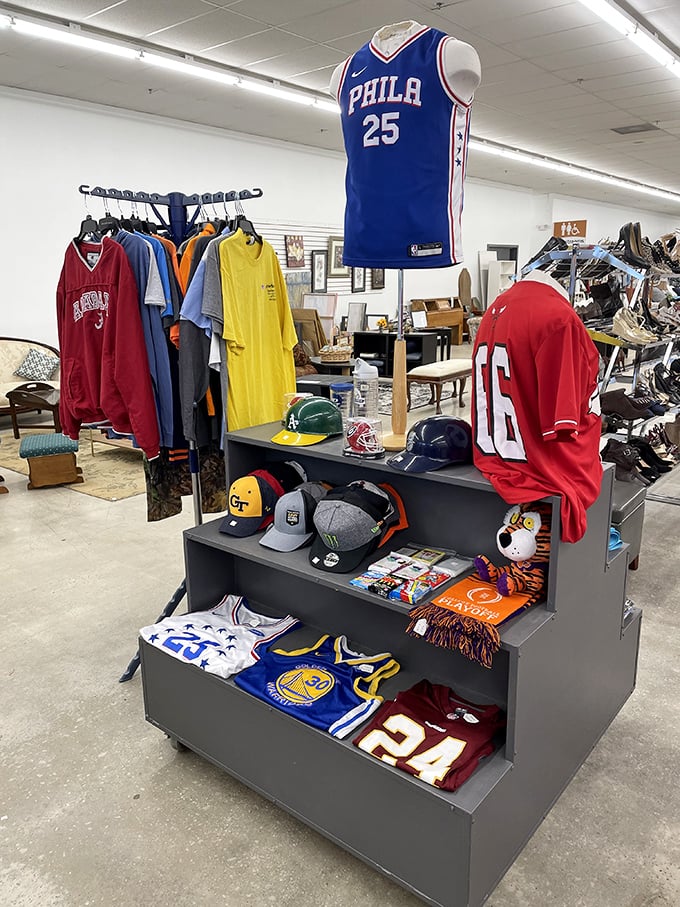 Sports memorabilia that lets you support your team without supporting your team's merchandise pricing. Fan gear without the financial foul.