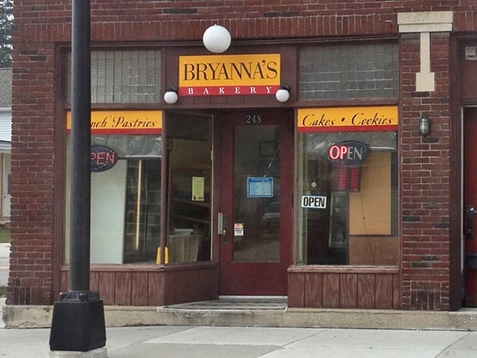 The storefront may be humble, but that yellow sign serves as a lighthouse guiding sweet-toothed sailors safely to shore.