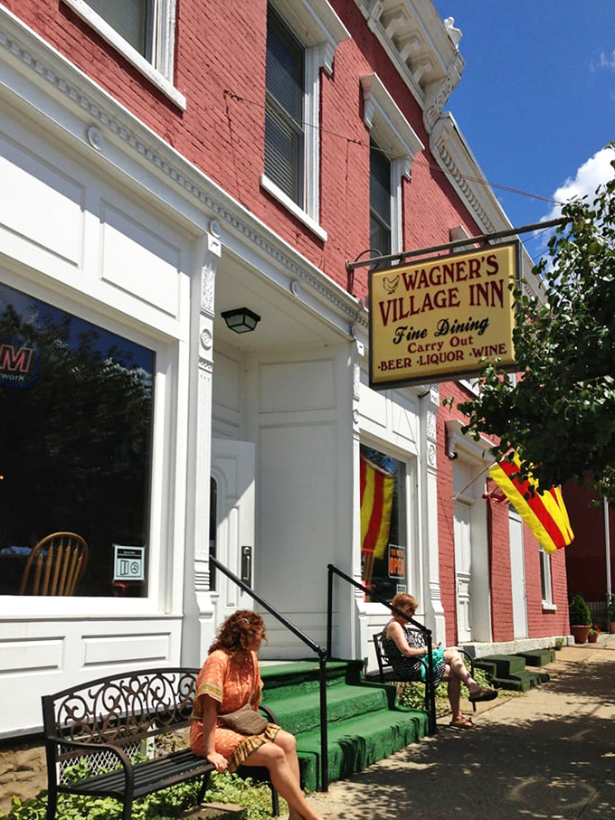 Even on sunny days, some patrons prefer waiting outside – the anticipation of that first crispy bite is part of the Wagner's experience.