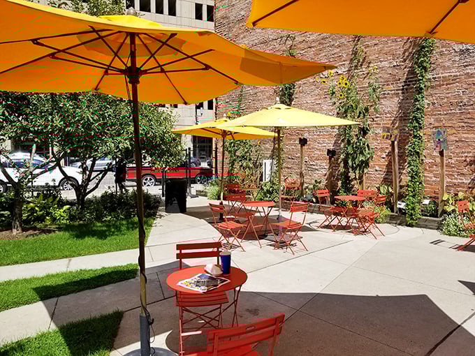 Outdoor seating brings European café vibes to downtown Detroit – minus the pretension, plus the coneys.