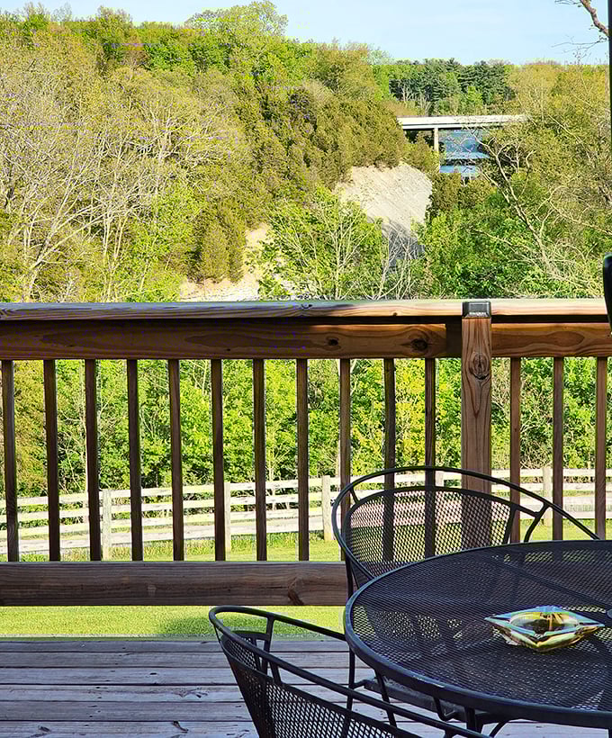 The outdoor deck offers diners a peaceful view of Ohio's natural beauty – the perfect digestif after a meal that demands to be remembered.