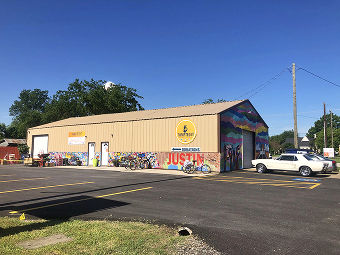 From the outside, it's just another metal building in small-town Texas. Inside, it's an archaeological dig through America's material culture.