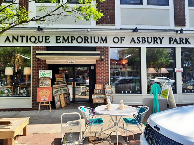 Outdoor seating invites you to contemplate your finds before diving back in for more. The hunt is never truly over.