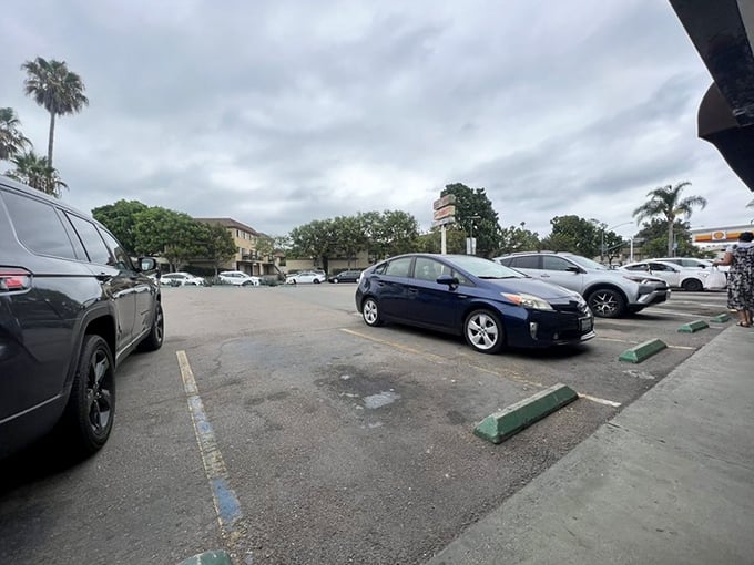The parking lot fills up for good reason—locals know that behind those modest doors lies some of San Diego's most authentic Mexican food.