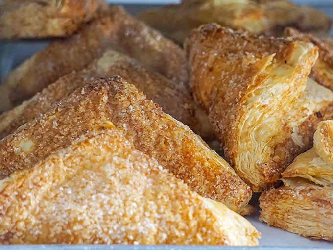 Crispy, flaky, sugar-dusted perfection. If angels made breakfast, it would look suspiciously like these pastries from El Rosal Bakery.