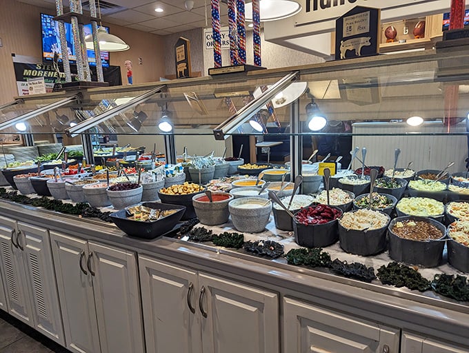 The salad bar at Tony's isn't just food—it's a choose-your-own-adventure story where every bowl becomes an autobiography of your cravings.