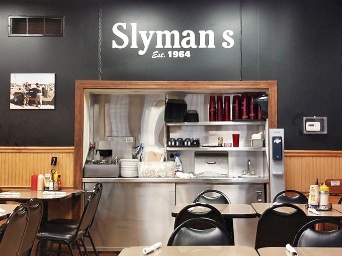 Behind this counter, sandwich artists work their magic – transforming simple ingredients into monuments to Cleveland's deli prowess.