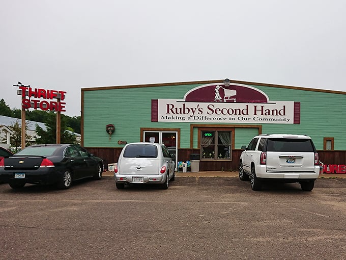 Ruby's unmistakable exterior promises "Making a Difference in Our Community" – a mission accomplished one treasure at a time.