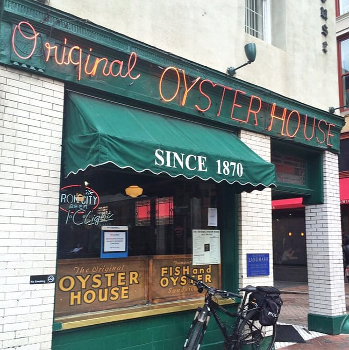 "Since 1870" isn't just a marketing slogan—it's a testament to getting it right for over 150 years. That green awning has sheltered generations of seafood lovers.