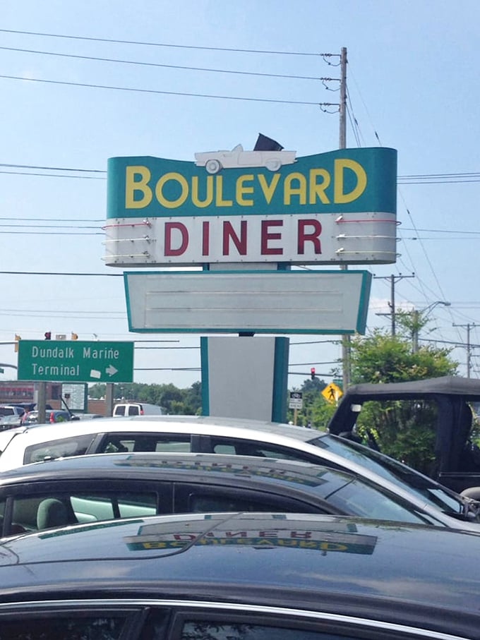 That vintage sign isn't just advertising a restaurant—it's a landmark, a meeting point, a North Star for those seeking the perfect breakfast in Dundalk.