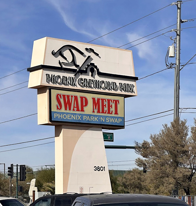 The gateway to bargain paradise! This iconic sign has welcomed generations of Phoenicians to the ultimate treasure-hunting grounds.