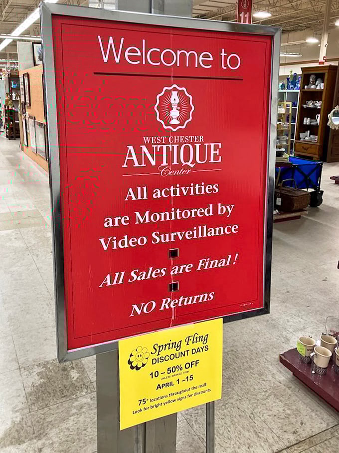 The welcome sign lays down the ground rules—like your favorite aunt who lets you raid the cookie jar but insists you wash your hands first.