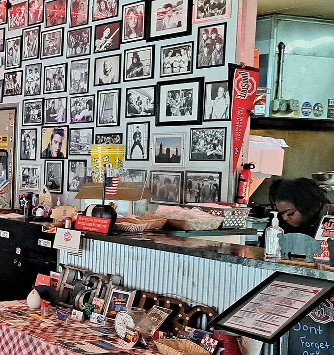 The counter staff – guardians of the smoker and keepers of the flame. Behind those photos of music legends are the real rock stars of Real Smoq'ed.