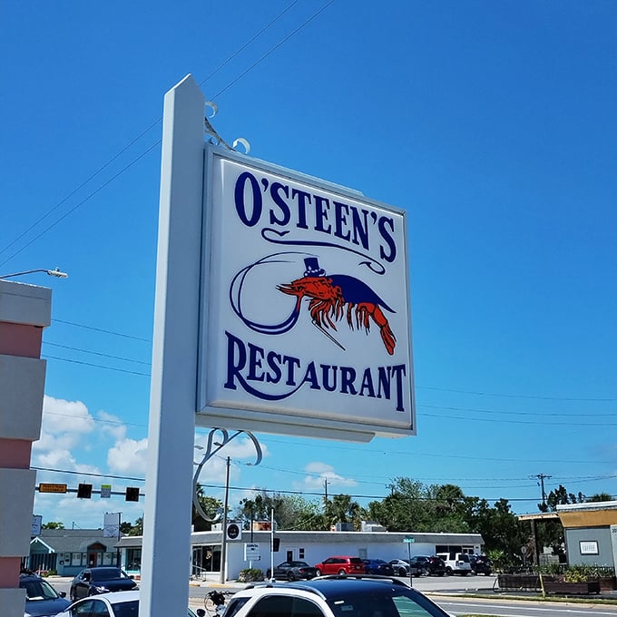 The sign stands like a lighthouse for hungry travelers—a beacon of hope in a sea of chain restaurants and tourist traps.