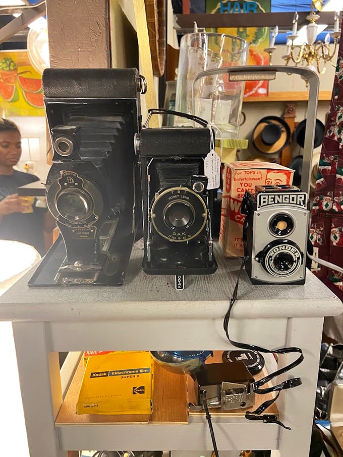 These aren't just old cameras—they're mechanical marvels that captured someone's wedding day, family vacation, or first steps long before smartphones existed.