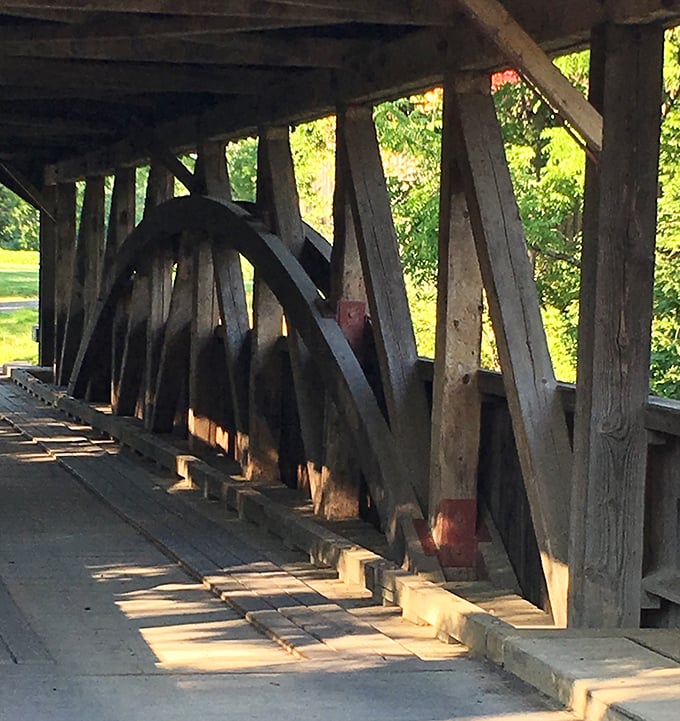 Engineering elegance revealed in every arch and beam. These wooden curves aren't just functional—they're a testament to craftsmanship that's become increasingly rare.