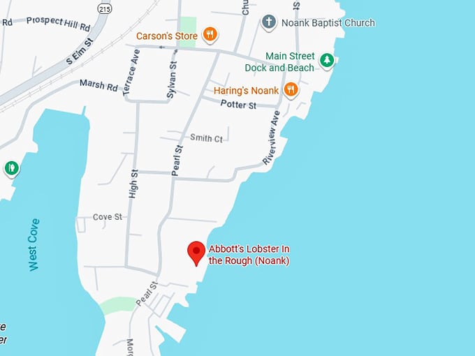 16. abbott's lobster in the rough (noank) map