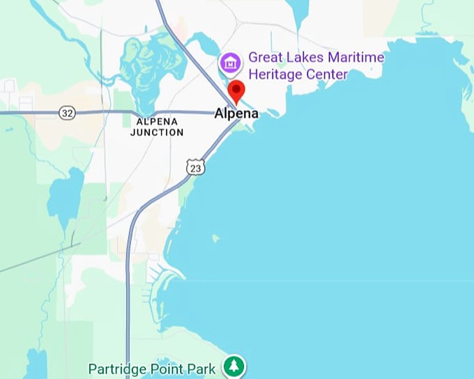 16. alpena map