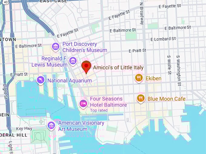 16. amicci's of little italy map