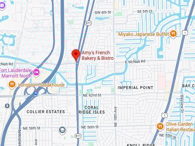 amy's french bakery & bistro map