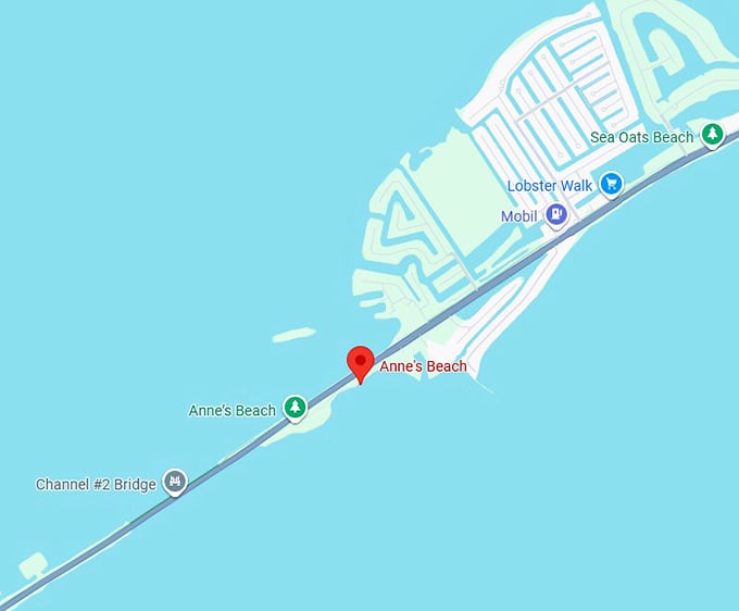 16. anne's beach map