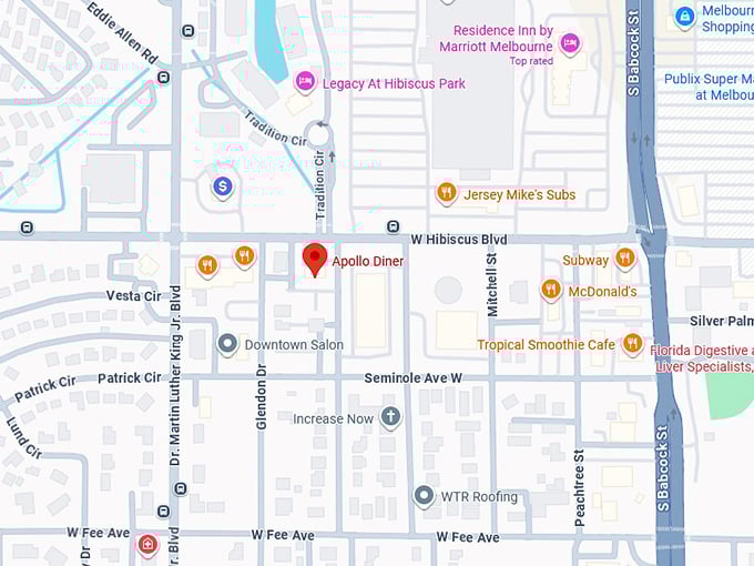 16. apollo diner map