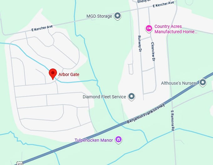 16. arbor gate map