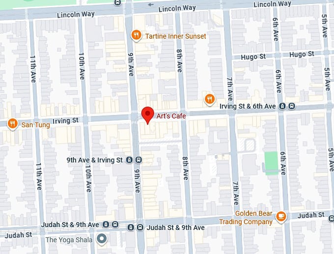 16. art's cafe map