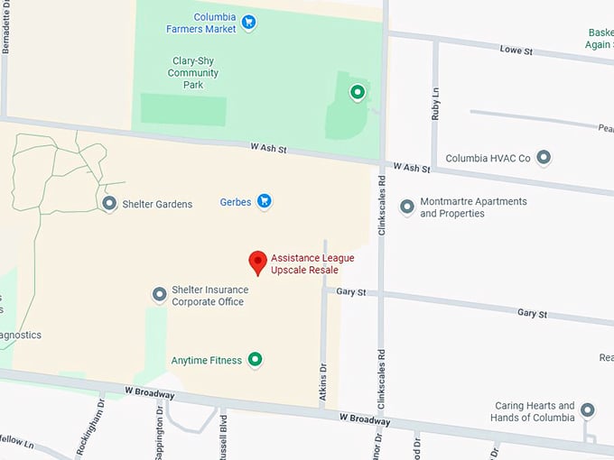 16. assistance league upscale resale map
