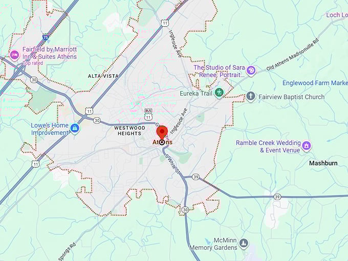 16. athens, tn map