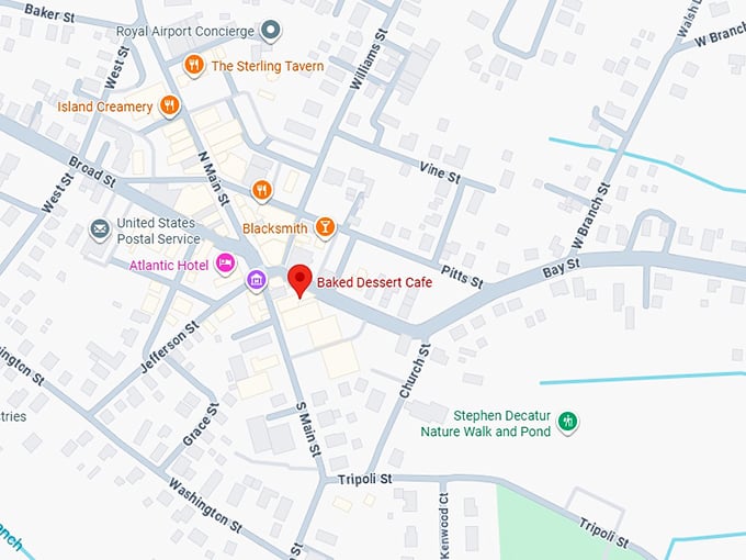 16. baked dessert cafe map