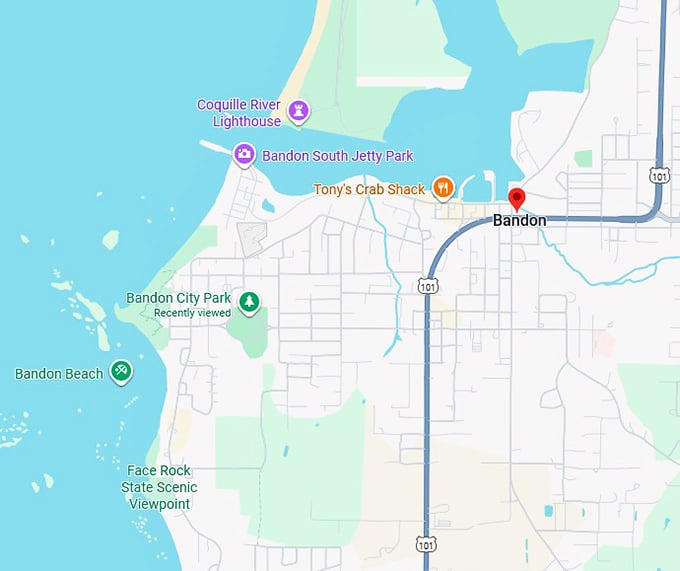 16. bandon map