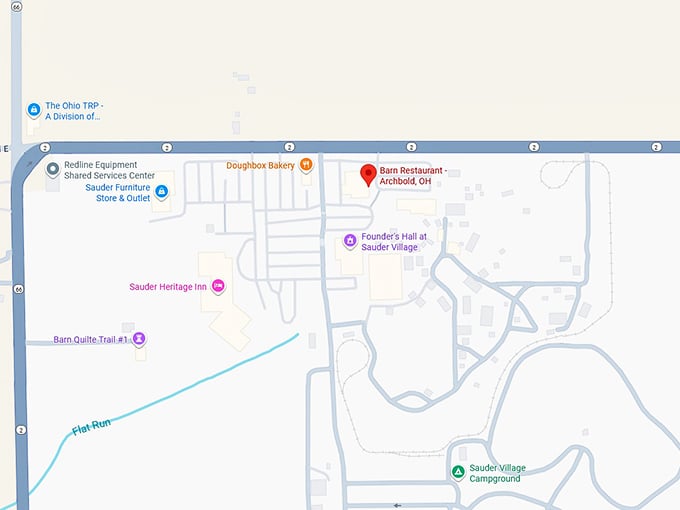 16. barn restaurant map