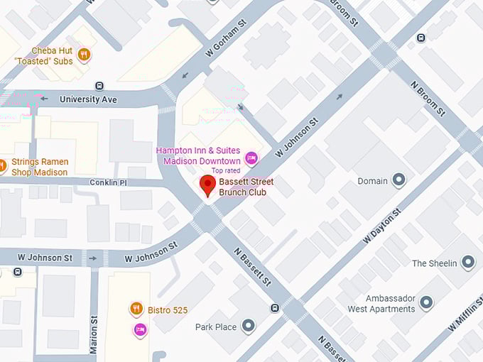 16. bassett street brunch club map