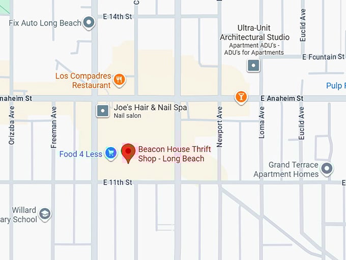 16. beacon house thrift shop long beach map