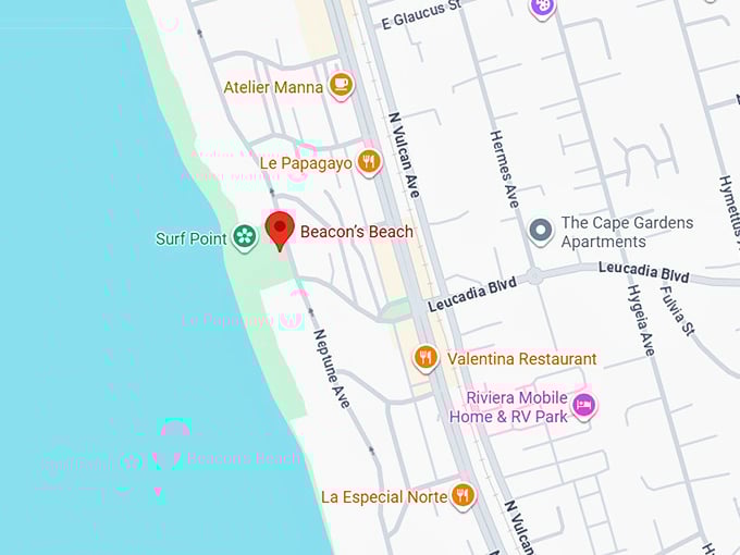 16. beacon’s beach map