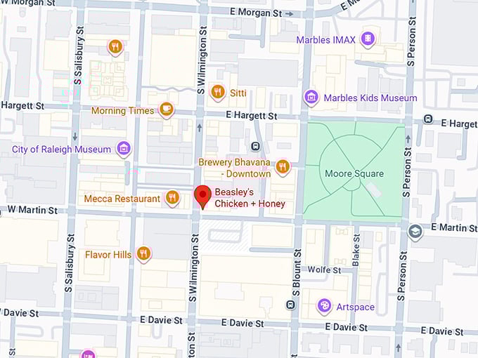 16. beasley's chicken + honey map