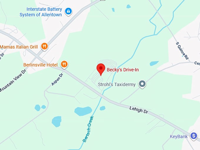 16. becky's drive in map