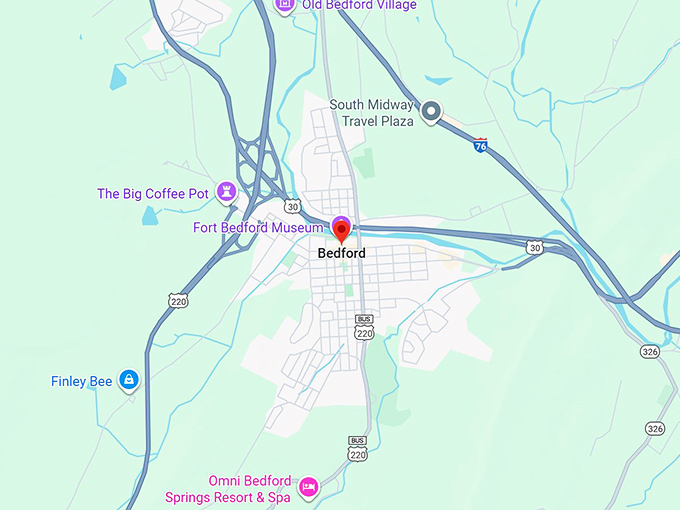 16. bedford pa map