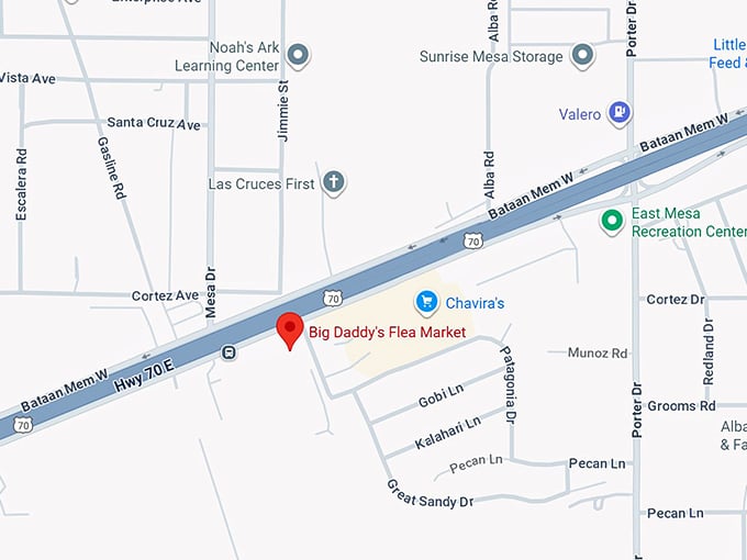 16. big daddy's flea market map
