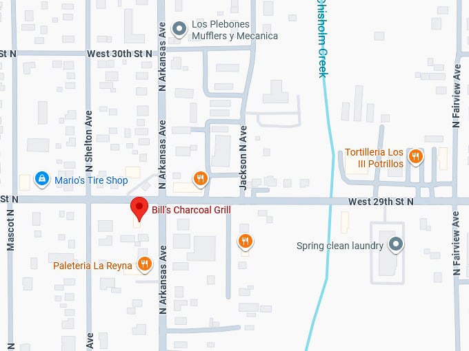 16. bill’s charcoal grill map