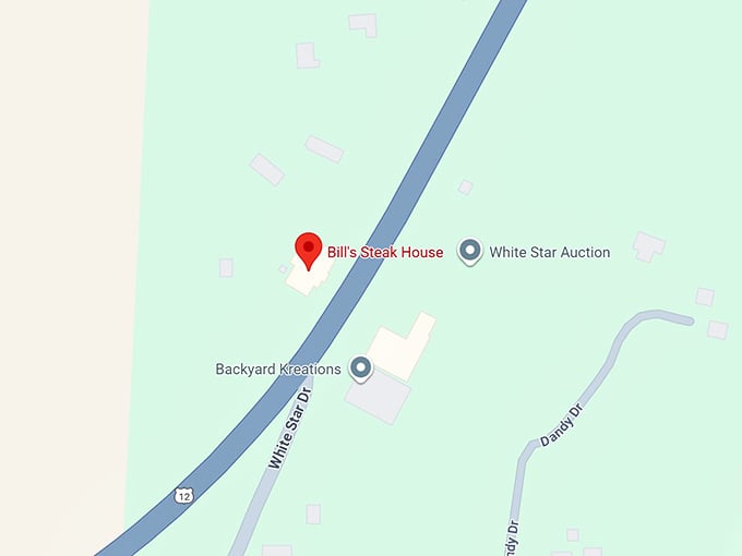 16. bill’s steak house map