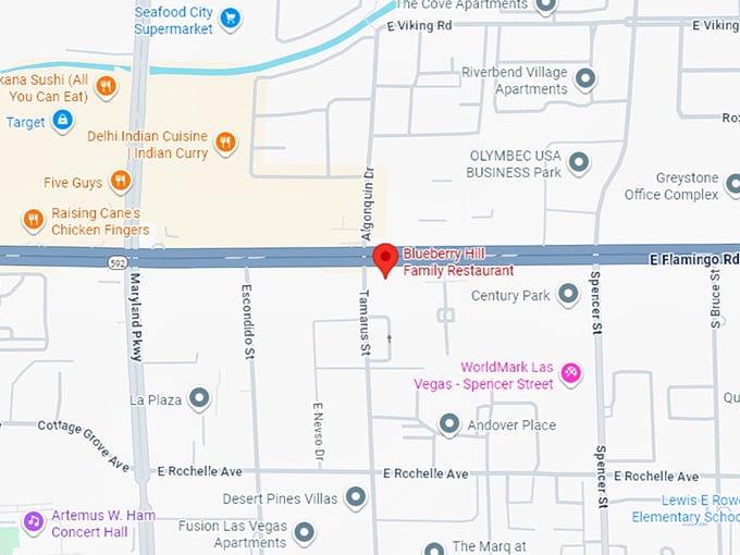 16. blueberry hill family restaurant map