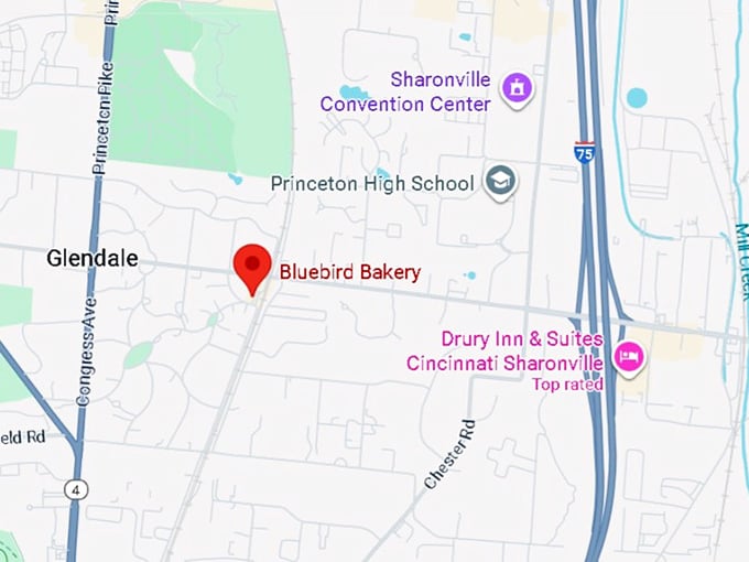 16. bluebird bakery map