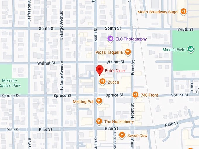 16. bob's diner map
