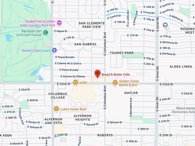 16. bread & butter café map