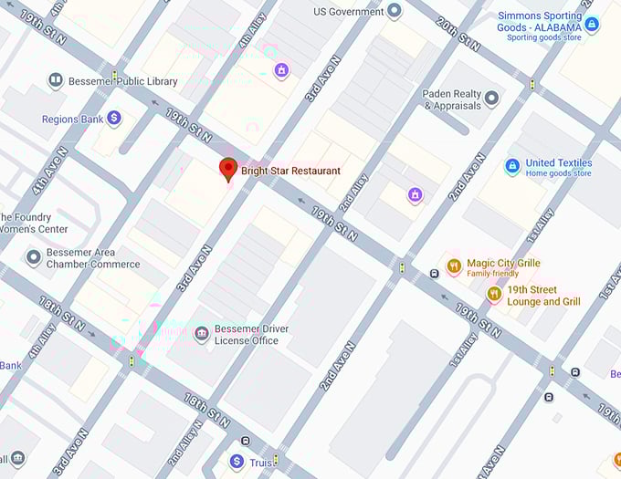 16. bright star restaurant map